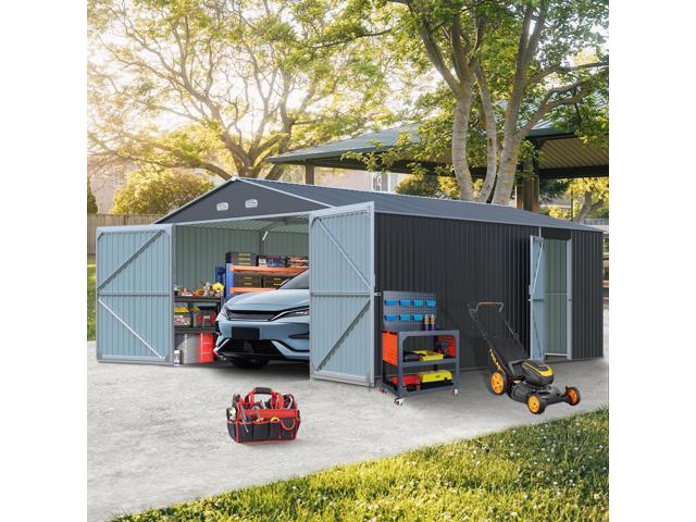 Click here for 13x20FT Outdoor Storage Shed  Large Metal Garage S... prices