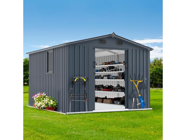 Click here for 8x10 FT Outdoor Storage Shed  Large Metal Tool She... prices