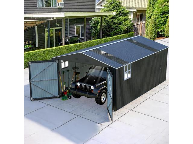 Click here for Upgraded 13x20FT Outdoor Storage Shed  Large Metal... prices
