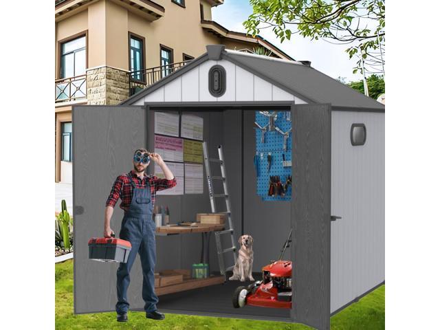 Click here for XWT012 6*8ft resin plastic storage shed for backya... prices
