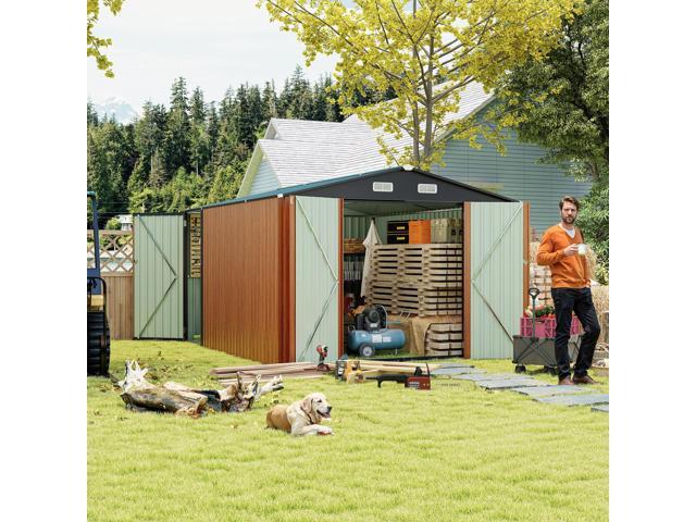 Click here for Campcraft Outdoor Storage Shed 9×11 FT with 3 Lock... prices