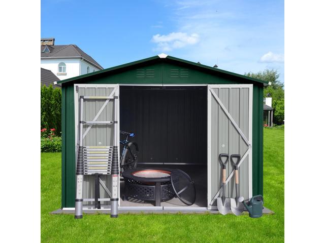 Click here for Metal garden sheds 8ft×10ft outdoor storage sheds... prices