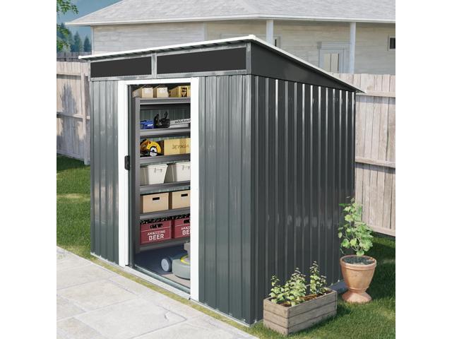 Click here for 6ft x 5ft Outdoor Metal Storage shed with Lockable... prices