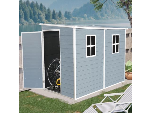 Click here for 4x8ft Outdoor Storage Shed with Floor Resin shed w... prices