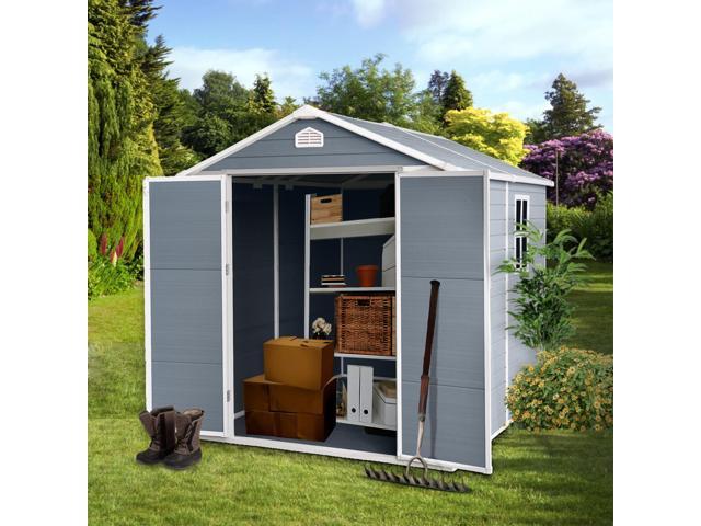 Click here for 6 ft x 8 ft Resin Outdoor Storage  Plastic Garden... prices