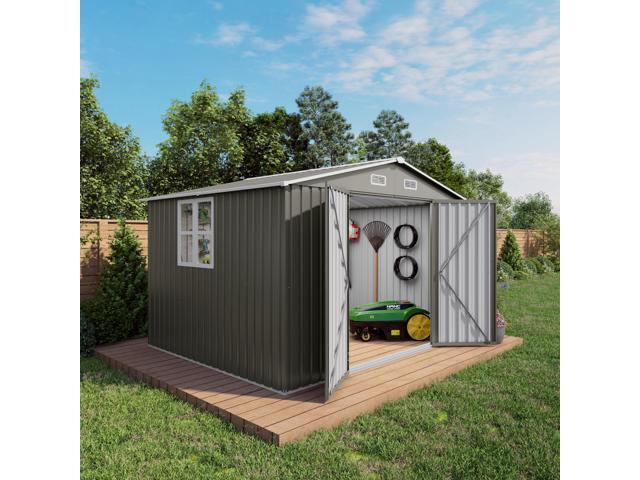Click here for 10 x 8 FT Outdoor Storage Shed  Large Metal Storag... prices