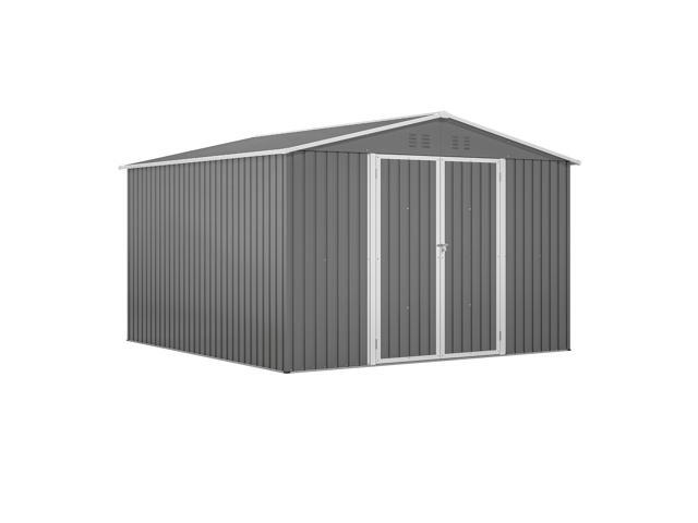 Click here for 10 x 10 FT Outdoor Storage Shed  Large Metal Tool... prices