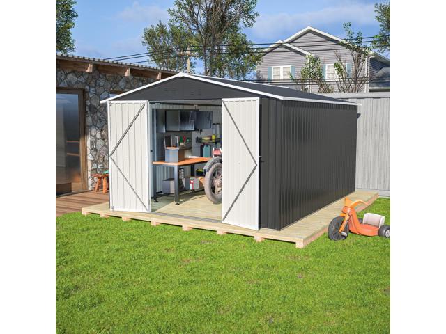 Click here for Outdoor Storage Shed 10x12 FT  Utility Metal Tool... prices