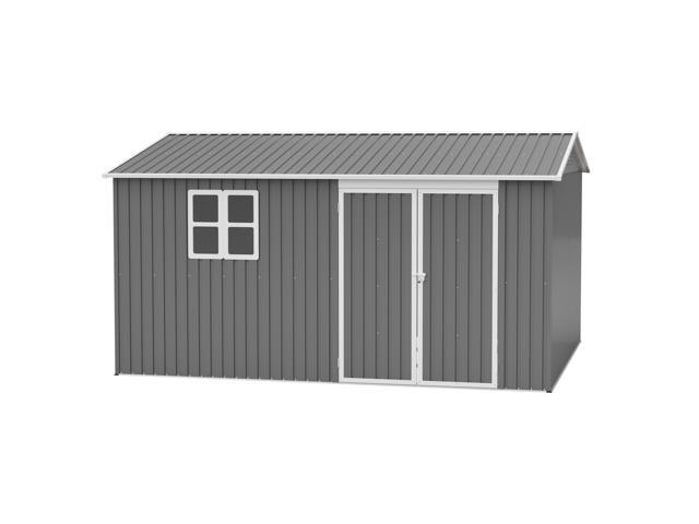 Click here for 12x10 FT Outdoor Storage Shed Metal  Large Garden... prices