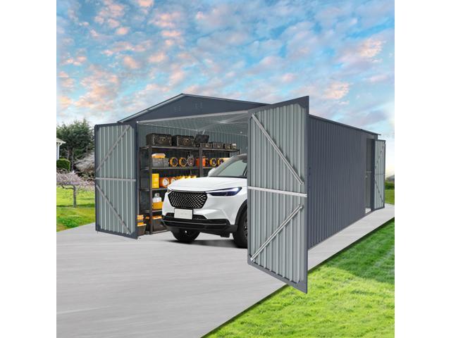 Click here for Outdoor Storage Shed 20x13 FT  Metal Garage Shed B... prices