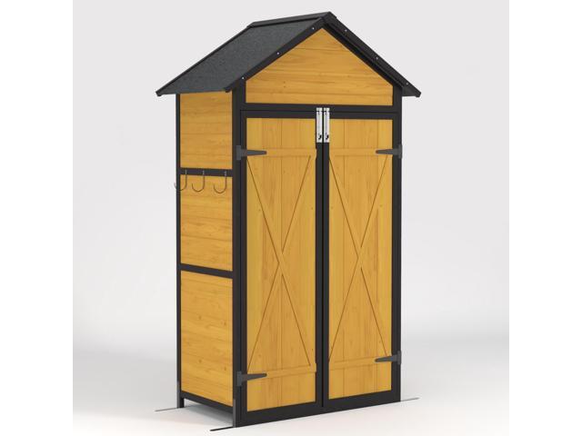 Click here for Outdoor Storage Cabinet Weatherproof Wood Storage... prices