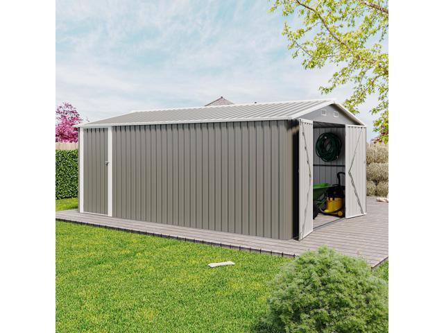 Click here for Campcraft Outdoor Storage Shed 10×14 FT with 3 Loc... prices