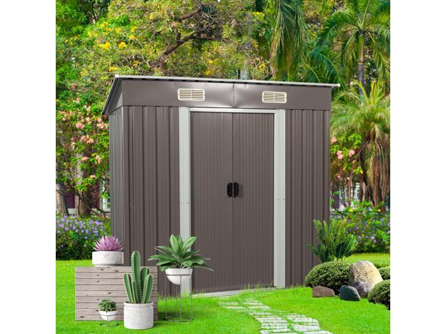 Click here for 6ft x 4ft Outdoor Metal Storage Shed prices