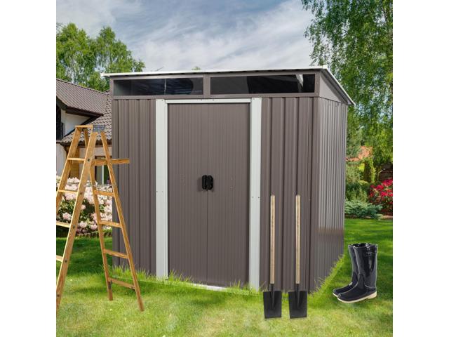 Click here for 6ft x 5ft Outdoor Metal Storage Transparent plate prices