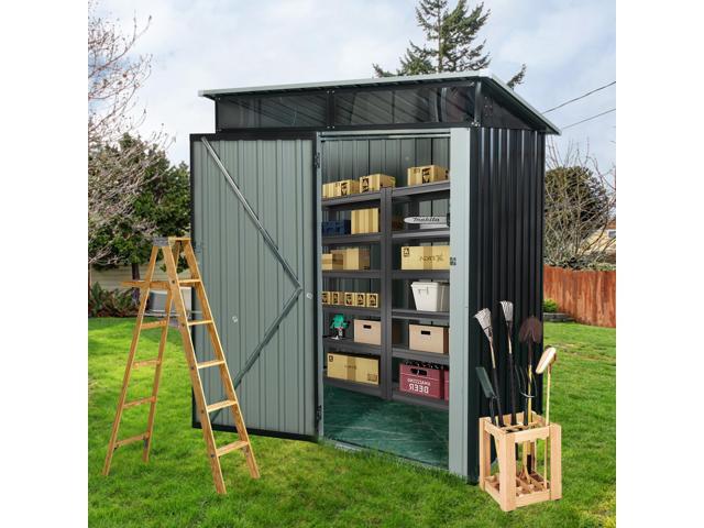 Click here for 5ft x 3ft Outdoor Metal Storage Shed Transparent P... prices