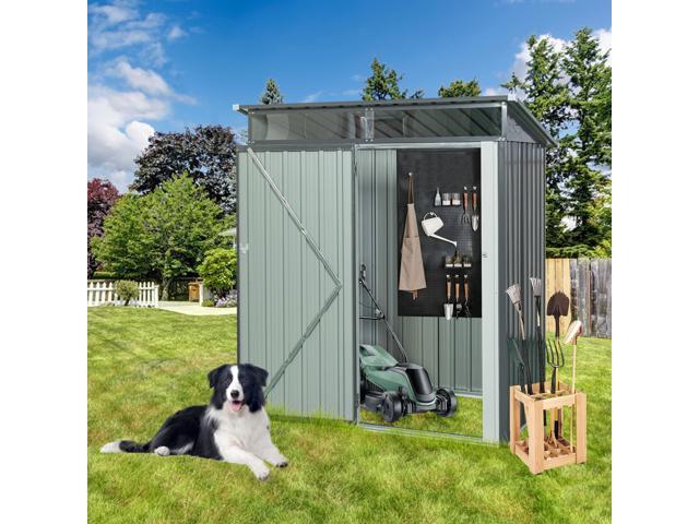 Click here for 5ft x 3ft Outdoor Metal Storage Shed Transparent p... prices