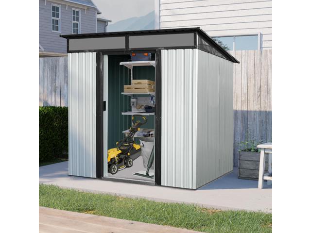 Click here for 6ft x 5ft Outdoor Metal Storage Shed with Lockable... prices