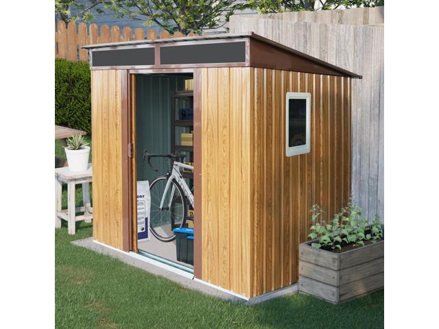 Click here for 6ft x 5ft Outdoor Metal Storage Shed with Window a... prices