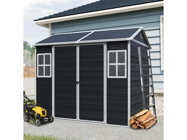 Click here for 8 x 6ft Resin Outdoor Storage Shed Waterproof Shed... prices