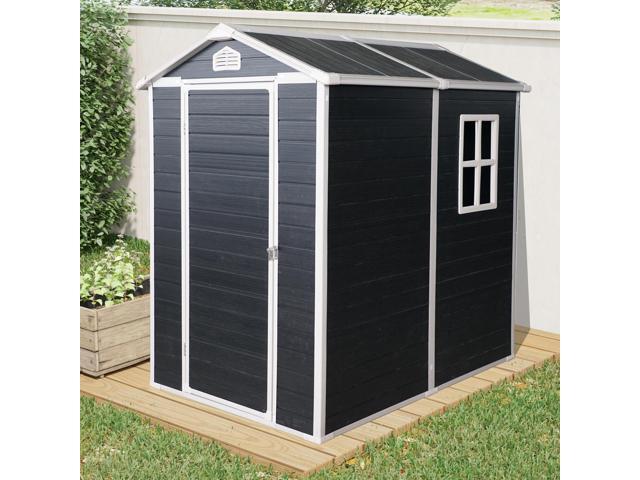Click here for 4 ft x 6 ft Outdoor plastic Storage Shed with floo... prices