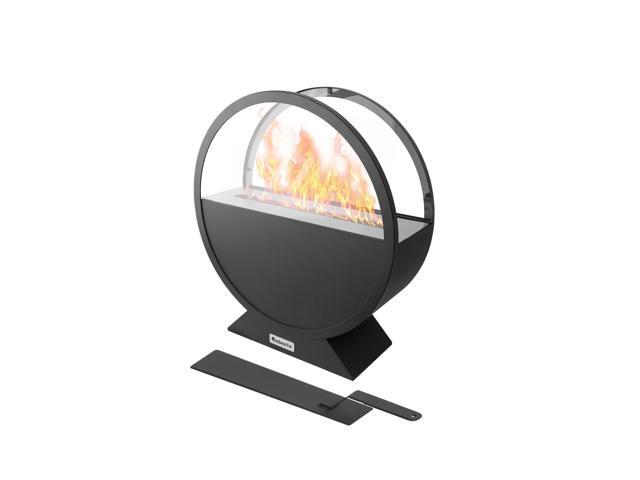 Click here for 13.7 in. x 15.7 in. Black Round Bio-Ethanol Firepl... prices