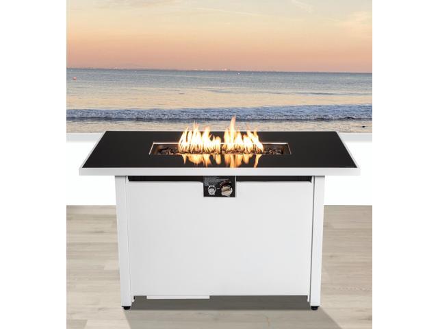 Click here for 25 H x 42 W Steel Outdoor Fire Pit Table with Lid prices
