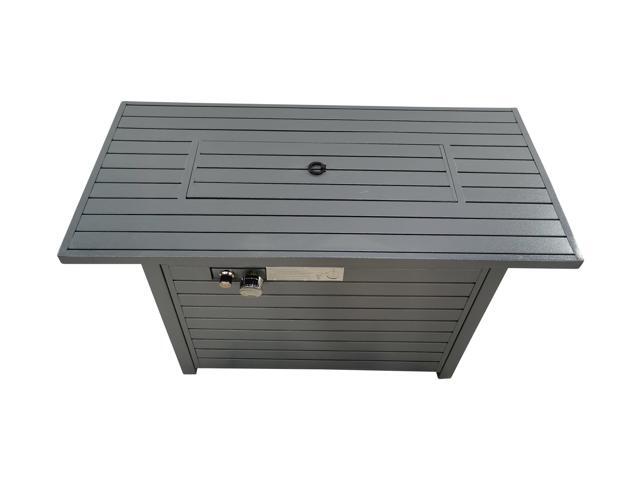Click here for 25 H x 42 W Steel Propane Outdoor Fire Pit Table w... prices