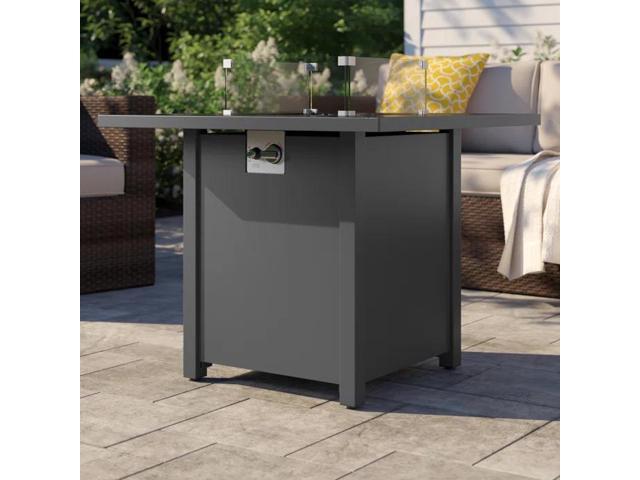 Click here for 30 Powder-Coated Metal Fire Pit with Smoked Glass... prices