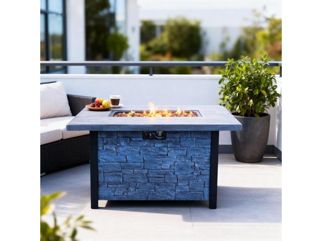 Click here for 44 W x 25 H Outdoor Patio Propane Gas Fire Pit Tab... prices