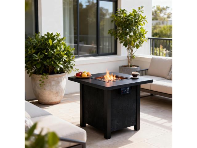 Click here for 25 H Outdoor Patio Propane Gas Fire Pit Table - 50... prices