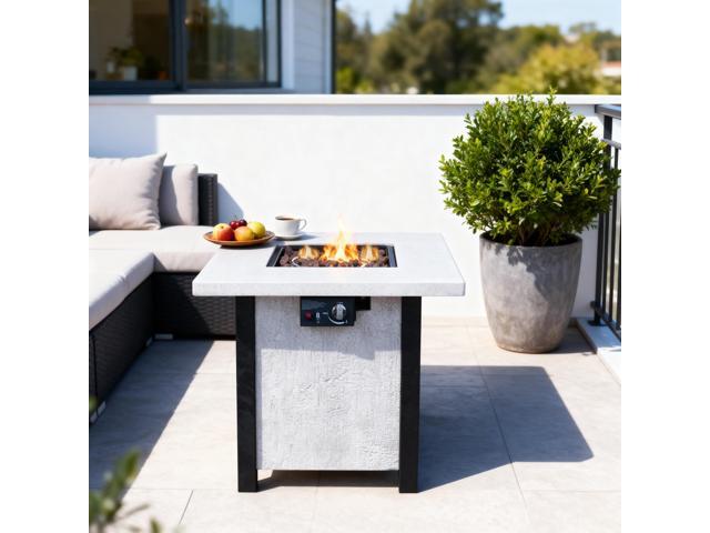 Click here for 25 H Outdoor Patio Propane Gas Fire Pit Table - 50... prices