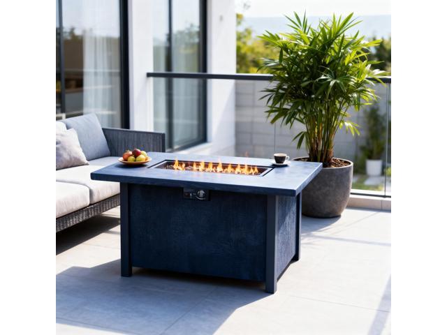 Click here for 44 W x 25 H Outdoor Patio Propane Gas Fire Pit Tab... prices