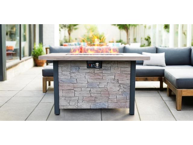 Click here for 44 W x 25 H Outdoor Patio Propane Gas Fire Pit Tab... prices