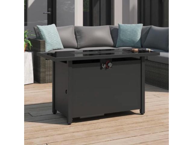 Click here for 25 H x 42 W Steel Outdoor Fire Pit Table with Lid prices