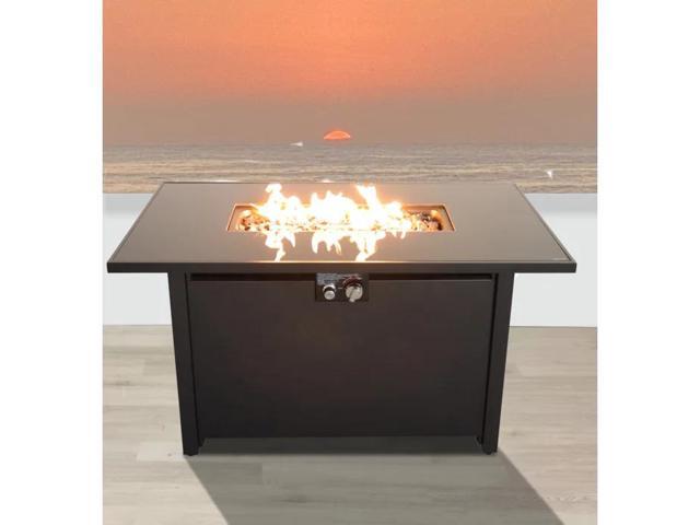 Click here for 25 H x 42 W Steel Outdoor Fire Pit Table with Lid prices