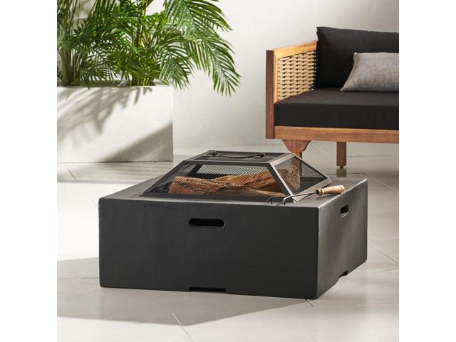 Click here for Outdoor 29 Square MgO Wood- Burning Fire Pit  Dark... prices