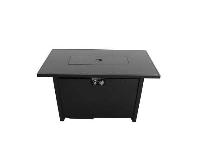 Click here for 25 H x 42 W Steel Outdoor Fire Pit Table with Lid prices