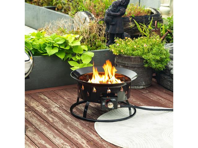 Click here for 19 Propane Gas Fire Pit  50000 BTU Round Steel Fir... prices