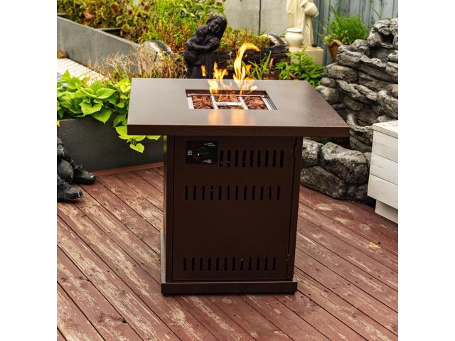 Click here for 28 Propane Gas Fire Pit Table  50000 BTU Square St... prices