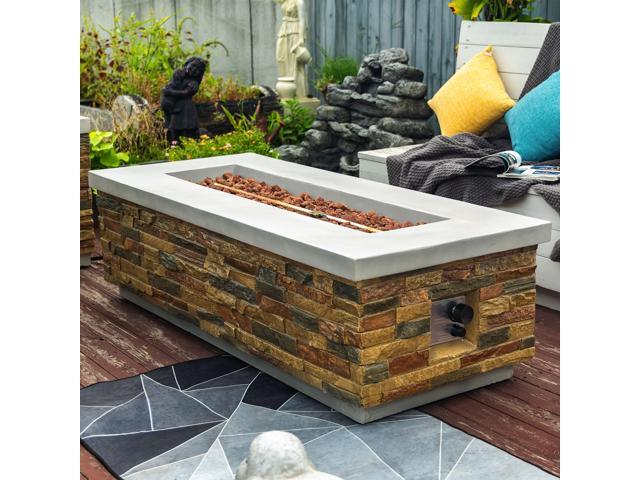 Click here for 60 Propane Gas Fire Pit Table  60000 BTU Rectangul... prices