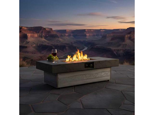 Click here for Outdoor Firepit Table  48 x 24 Inch Rectangle Fire... prices