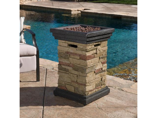 Click here for 19.50 Outdoor Firepit with Column Shape  Stone Gre... prices
