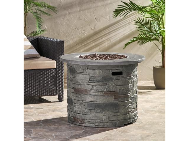 Click here for Outdoor 32 Round MgO Propane Fire Pit  Grey Top -... prices