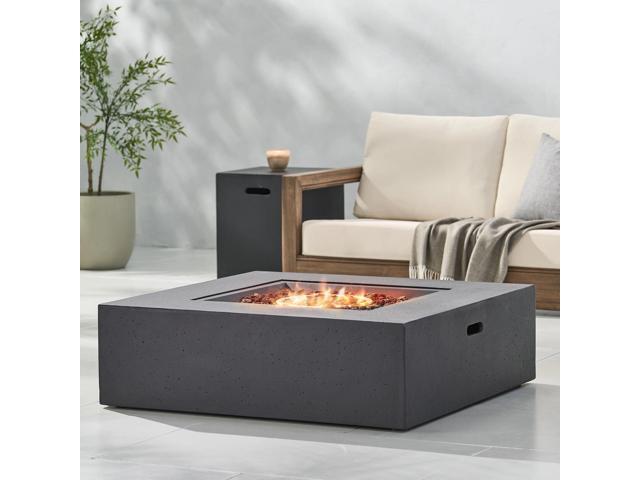 Click here for Outdoor 50000 BTU Propane Fire Pit  Dark Grey  wit... prices