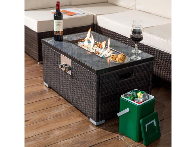 Click here for 32 Propane Gas Fire Pit Table  50000 BTU Rectangul... prices