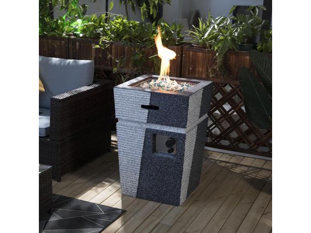 Click here for 20 Propane Gas Fire Pit Table  40000 BTU Square Co... prices