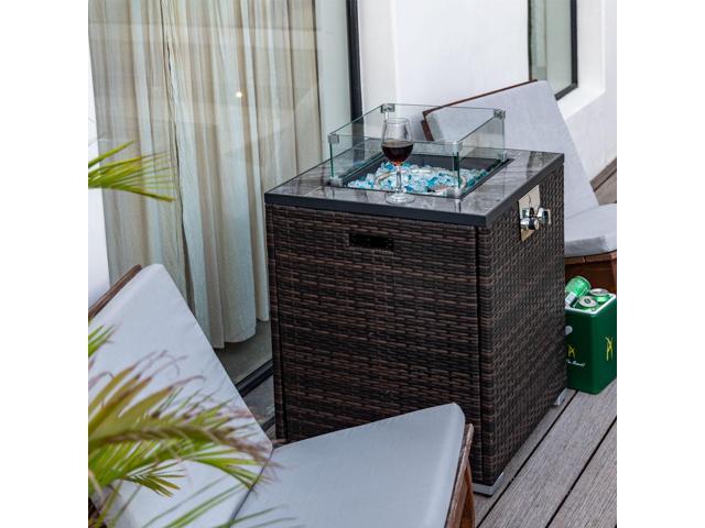 Click here for 24 Propane Gas Fire Pit Table  50000 BTU Square Fi... prices