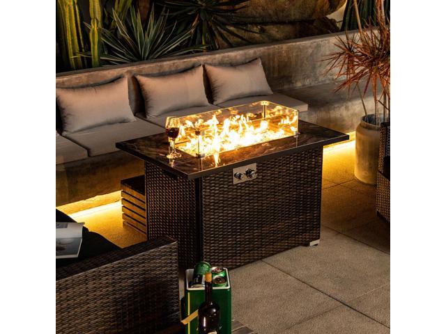 Click here for 44 Propane Gas Fire Pit Table  50000 BTU Rectangul... prices