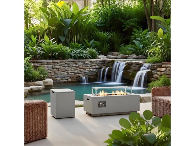 Click here for 42 Propane Gas Fire Pit Table 2-Pieces  50000 BTU... prices