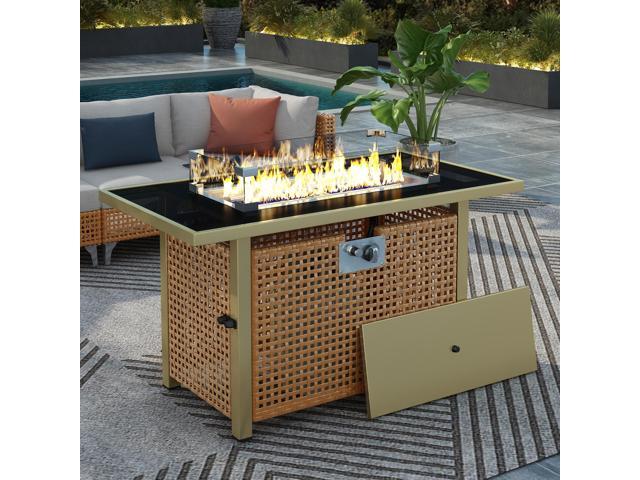 Click here for K & K 43 Propane Gas Fire Pit Table  60000 BTU Rec... prices